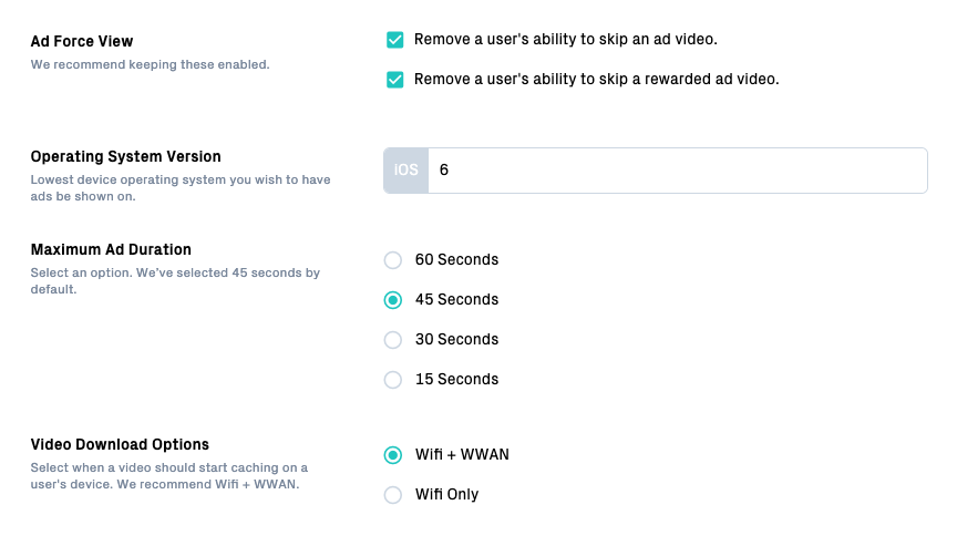 在Vungle Dashboard上创建应用和配置应用 – Vungle CN
