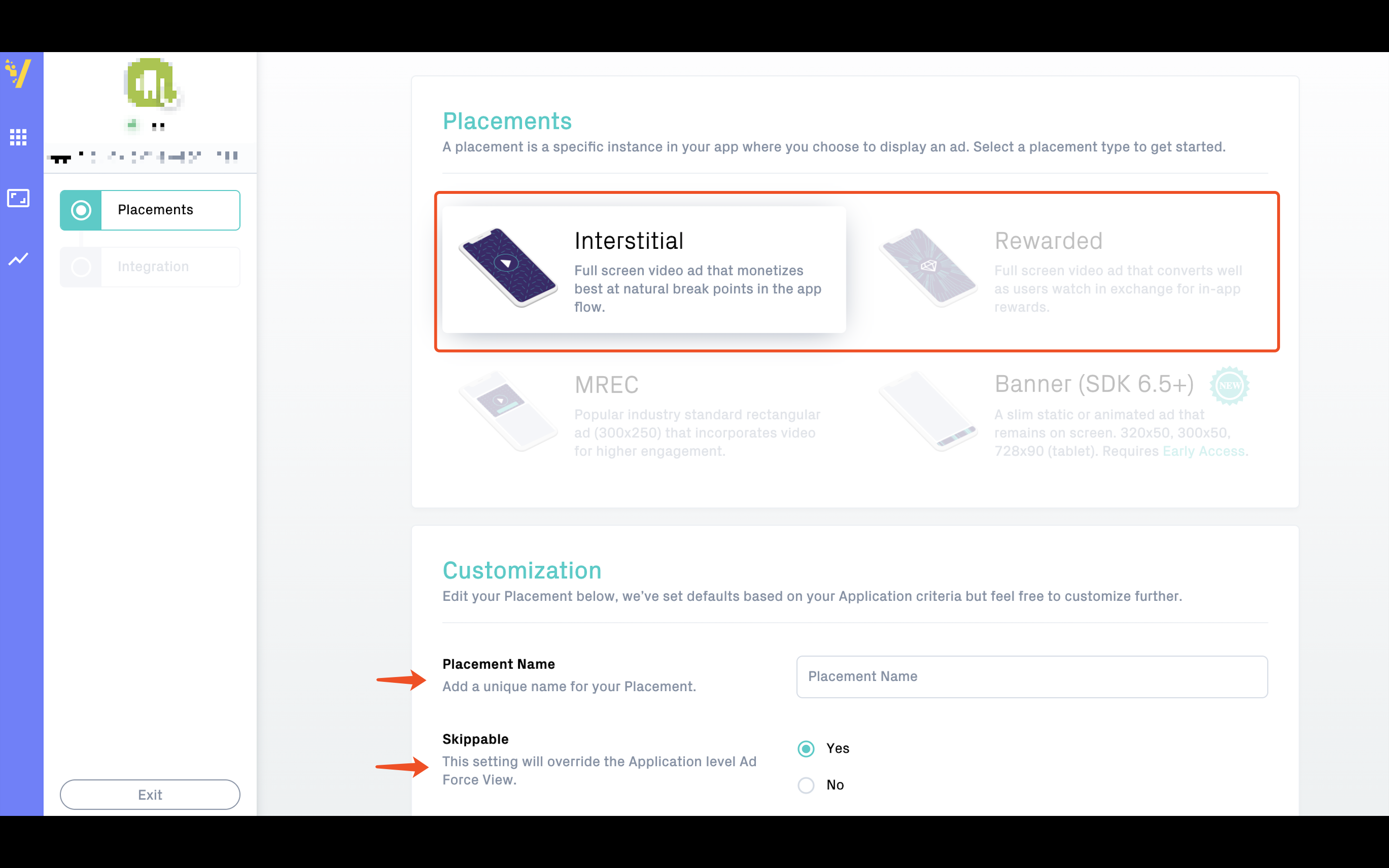 在Vungle Dashboard上创建广告位和配置广告位 – Vungle CN